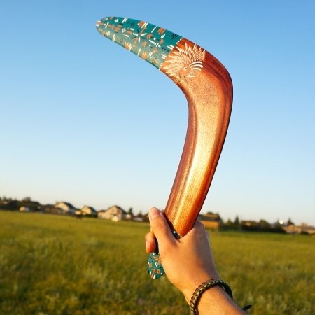 "Native Warrior" Boomerang