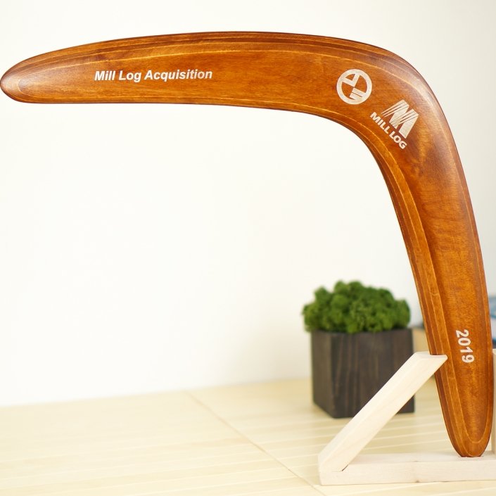 Personalized Boomerang | Custom Engraved Wooden Gift
