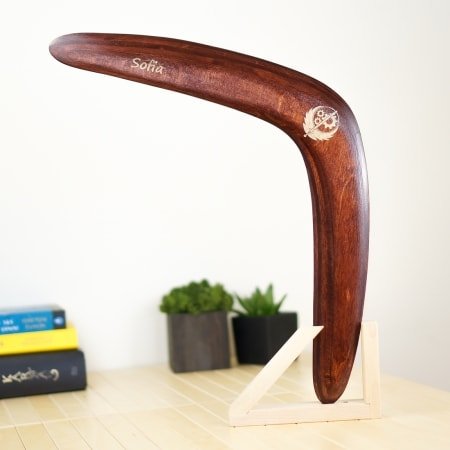 Personalized Boomerang | Custom Engraved Wooden Gift