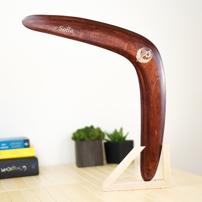 Personalized Boomerang | Custom Engraved Wooden Gift