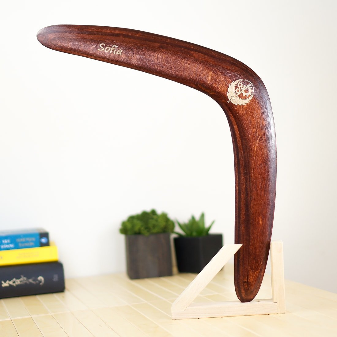 Personalized Boomerang | Custom Engraved Wooden Gift