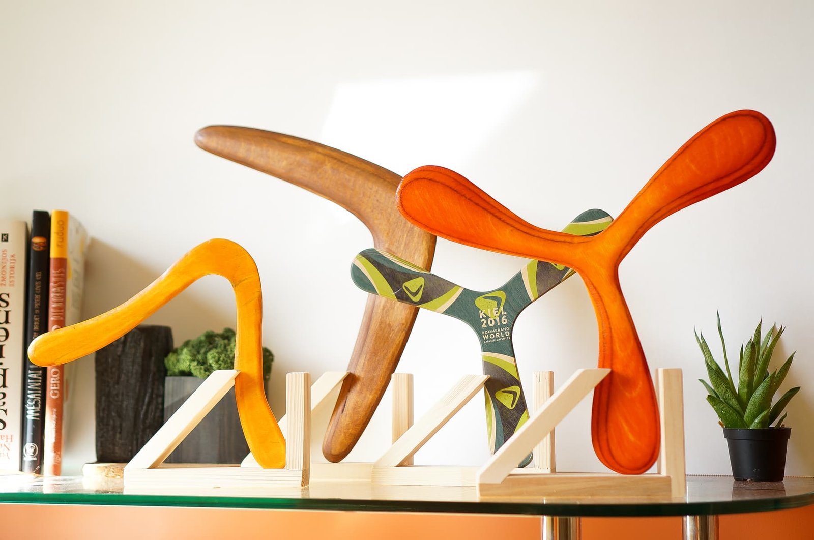 Wooden Stand for Boomerang