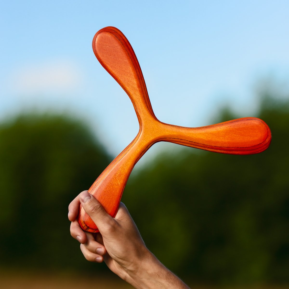 "Easy-catch 2" Wooden Boomerang